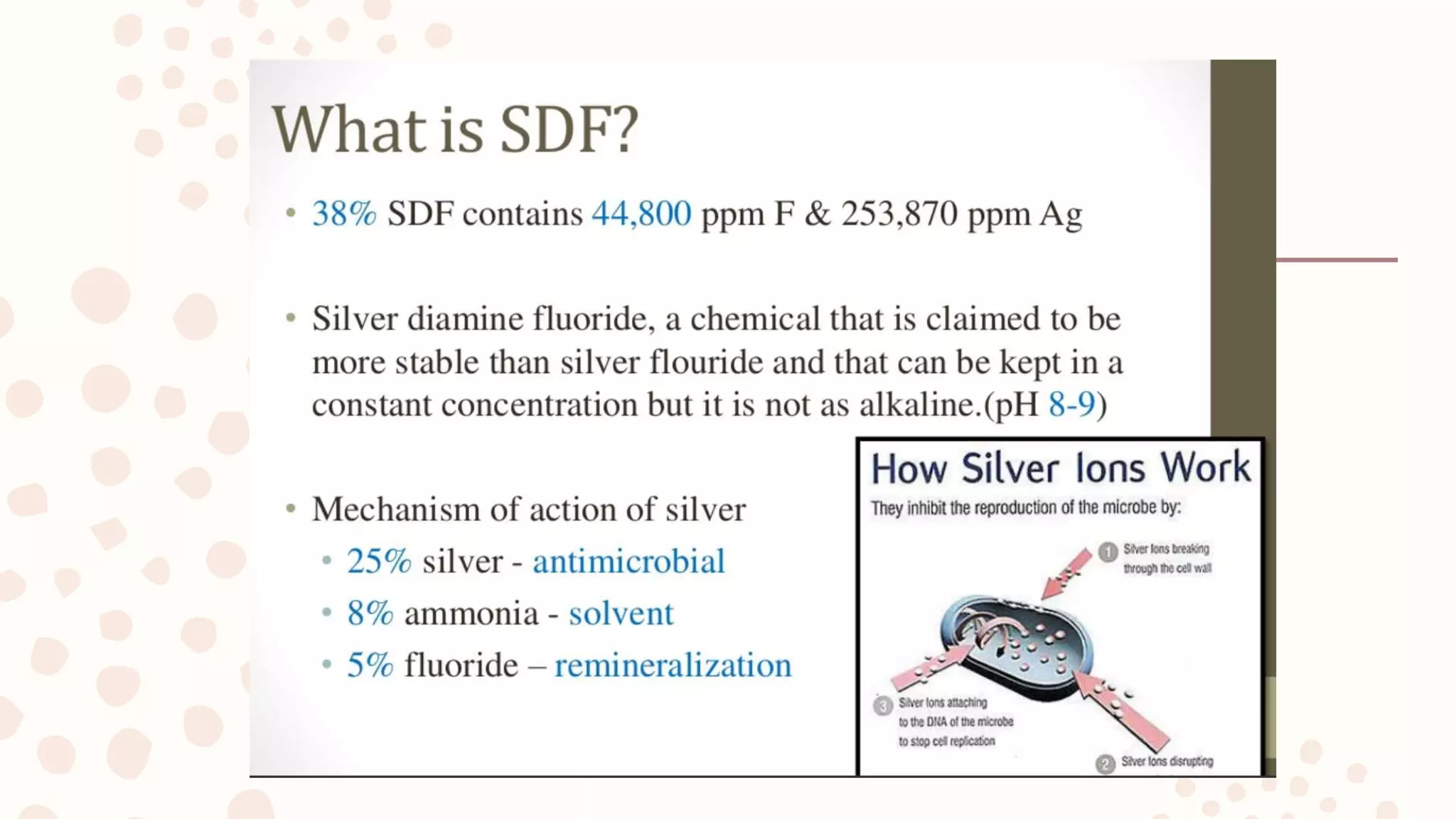 SILVER DIAMINE FLUORIDE (SDF) | PPTX