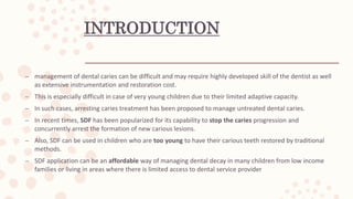 SILVER DIAMINE FLUORIDE (SDF) | PPTX