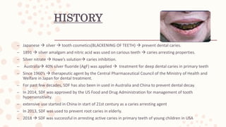 SILVER DIAMINE FLUORIDE (SDF) | PPTX