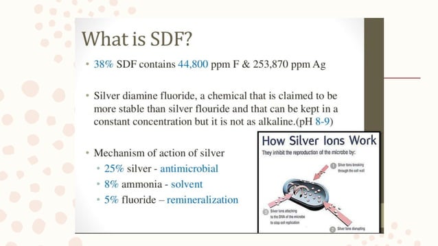 SILVER DIAMINE FLUORIDE (SDF) | PPTX