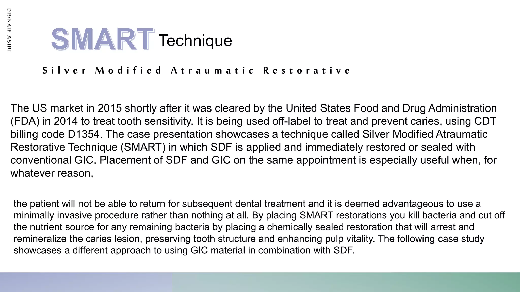 silver diamine fluoride -SDF -Pediatric dentistry | PPTX