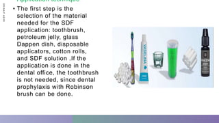 silver diamine fluoride -SDF -Pediatric dentistry | PPTX