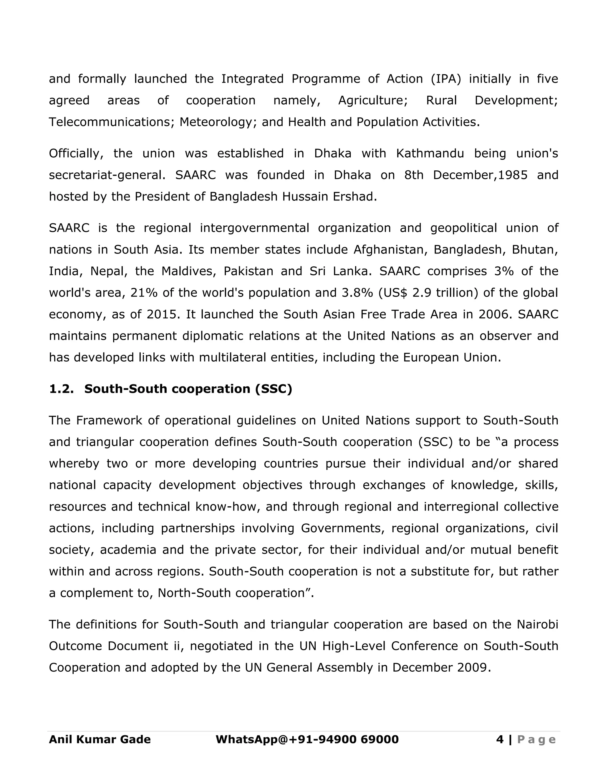 Template : Social Enterprise Development Action Plan in SAARC countries ...