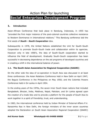 Template : Social Enterprise Development Action Plan in SAARC countries ...
