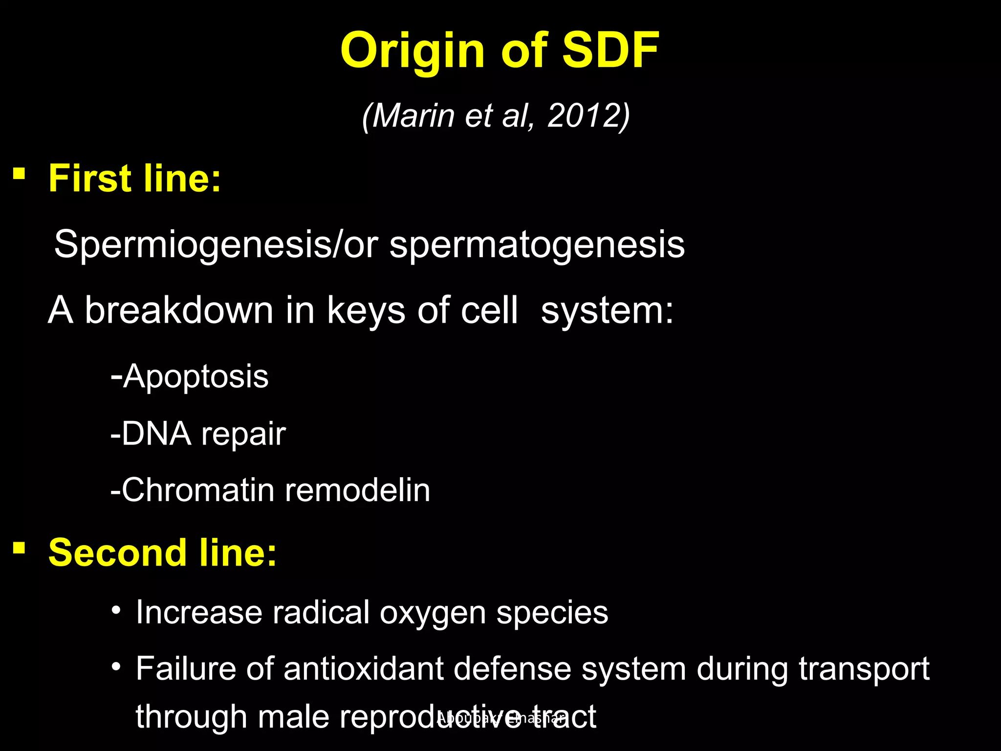 Clinical Utility Of Sperm Dna Fragmentation Tests Ppt