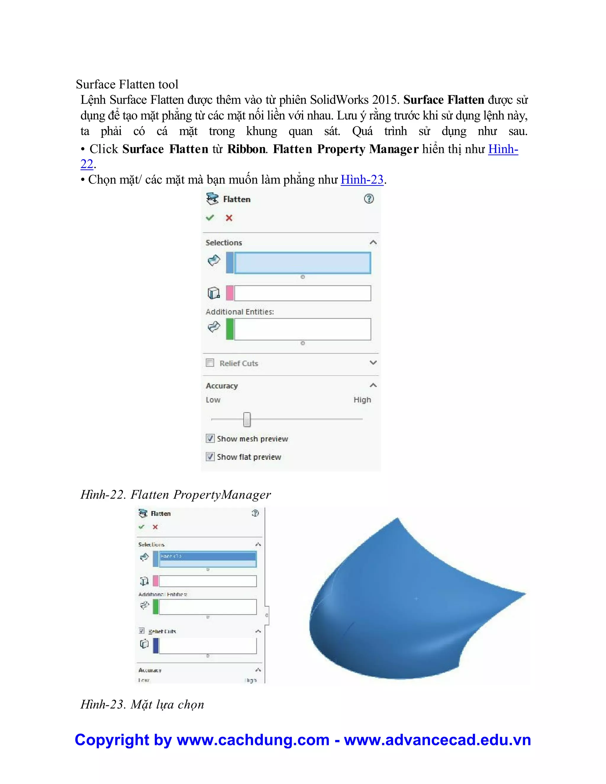 Thiết kế mặt Solidworks 2017 (Surface) | PDF