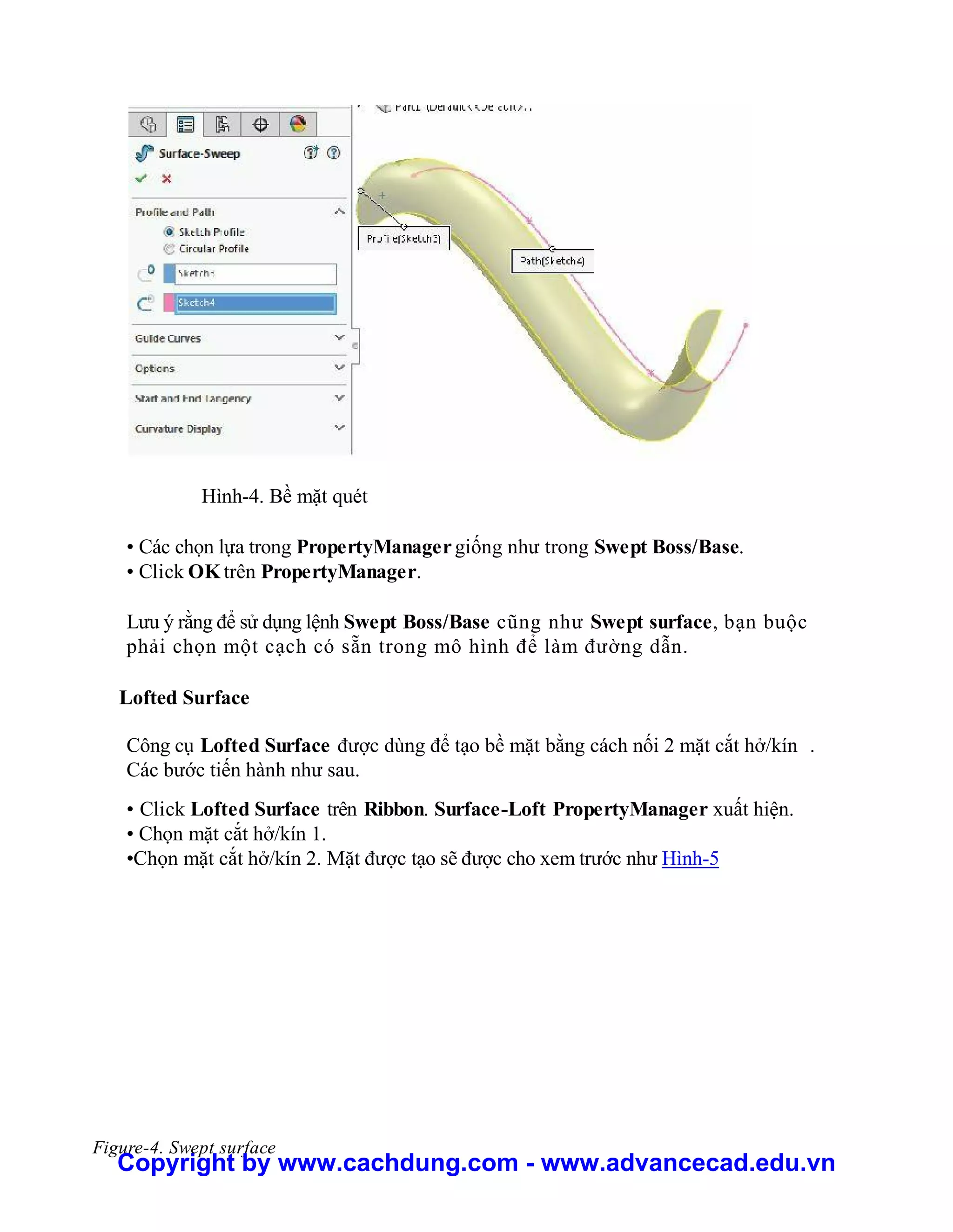 Thiết kế mặt Solidworks 2017 (Surface) | PDF