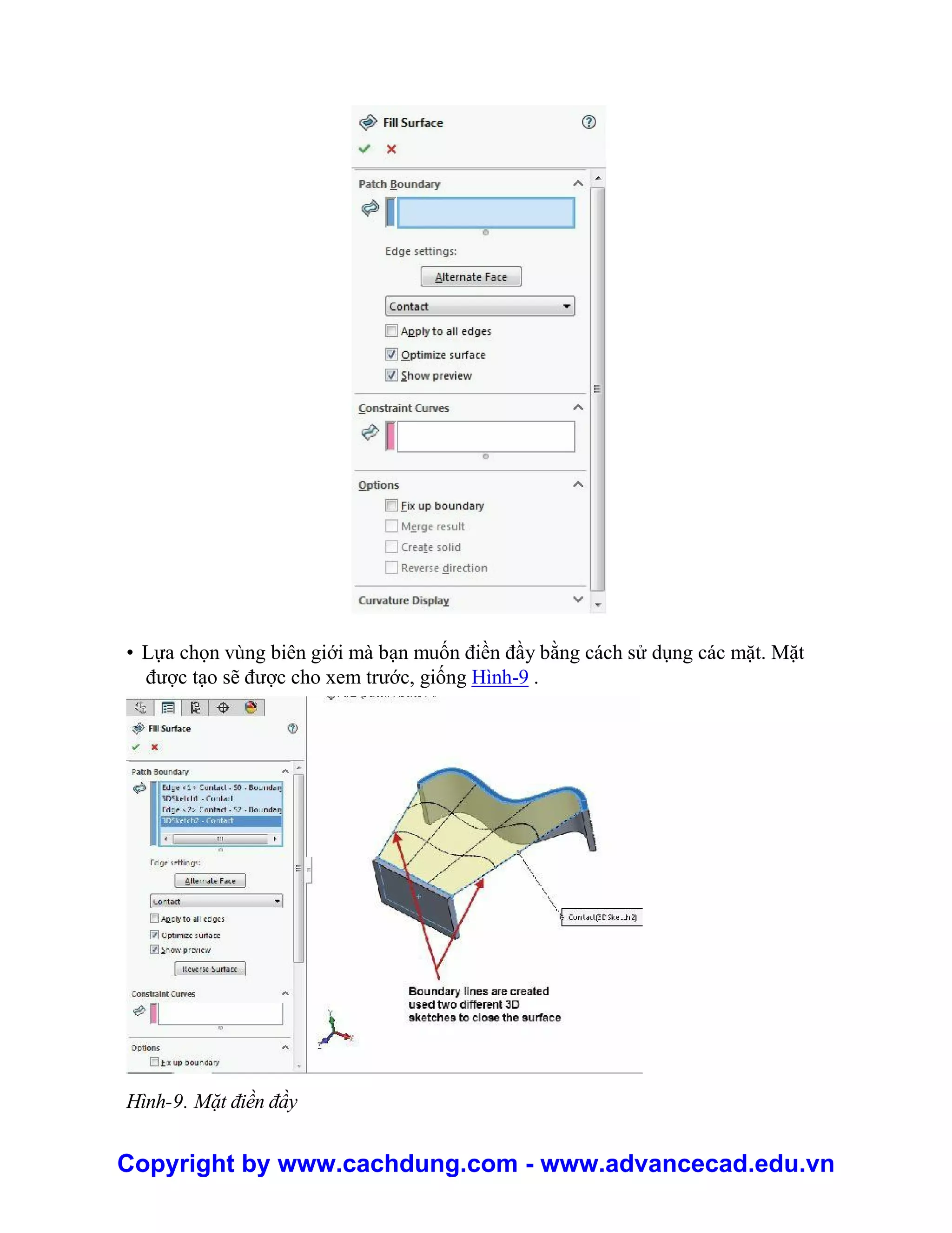 Thiết kế mặt Solidworks 2017 (Surface) | PDF