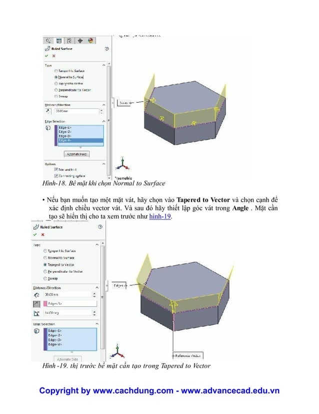 Thiết kế mặt Solidworks 2017 (Surface) | PDF