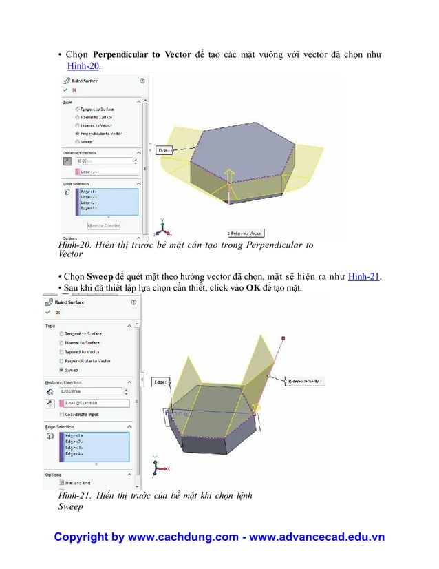Thiết kế mặt Solidworks 2017 (Surface) | PDF