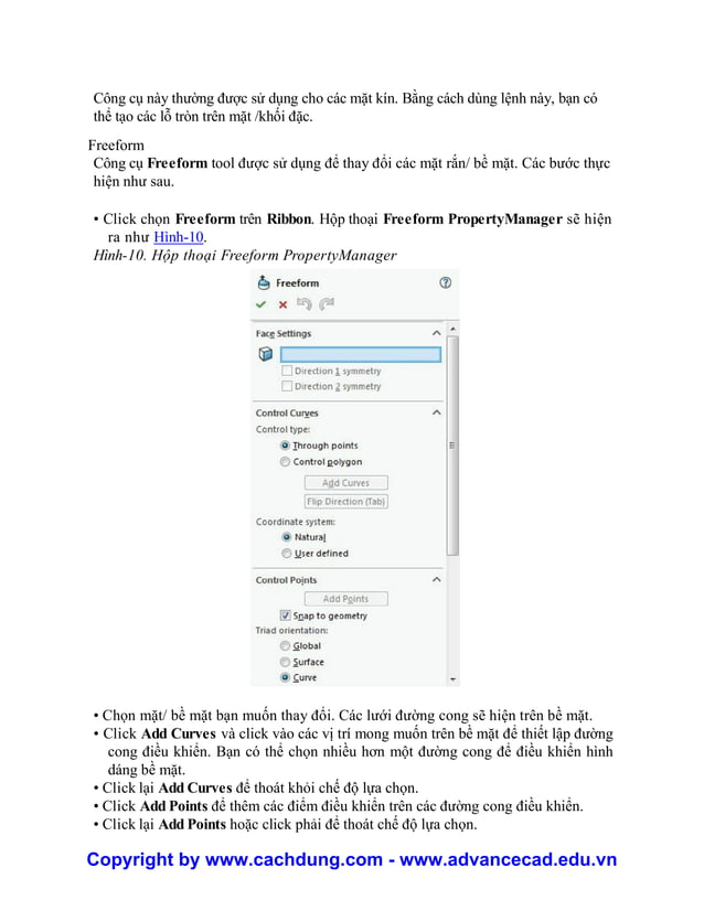 Thiết kế mặt Solidworks 2017 (Surface) | PDF