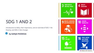 SDG-1-AND-2 basic learning for children of all ages | PPTX
