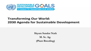 Sustainable development goals (SDG) ppt for educational purpose | PPTX