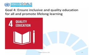 Sustainable development goals (SDG) ppt for educational purpose | PPTX