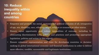 SDG - Sustainable Development Goals | PPTX
