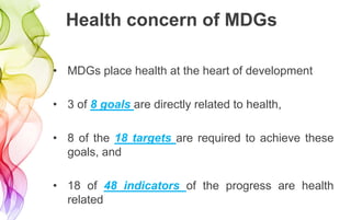 MDG and SDG health goals in nepal | PPTX