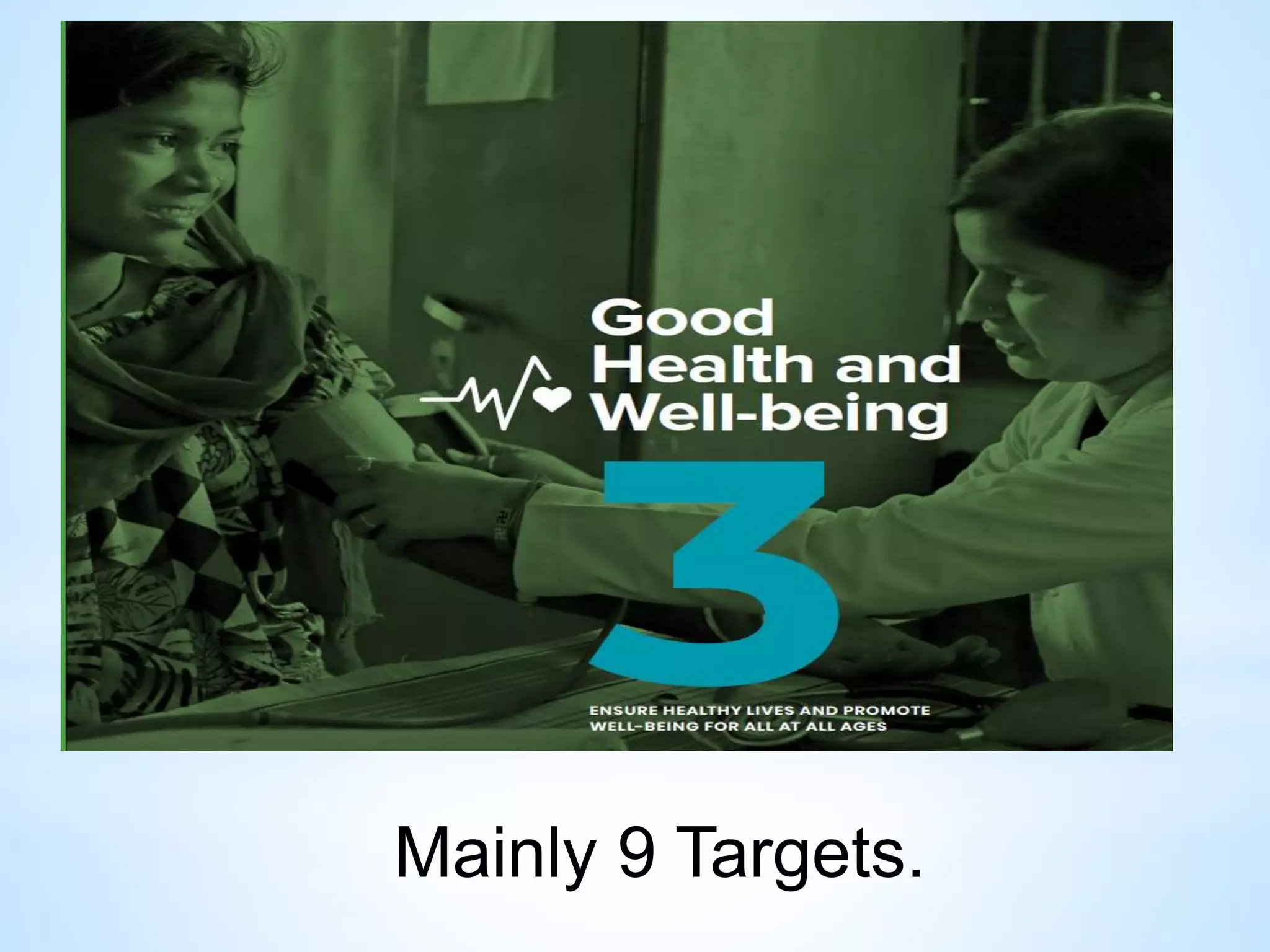 SDG (Sustainable Development Goals) Explained target 3 | PPTX