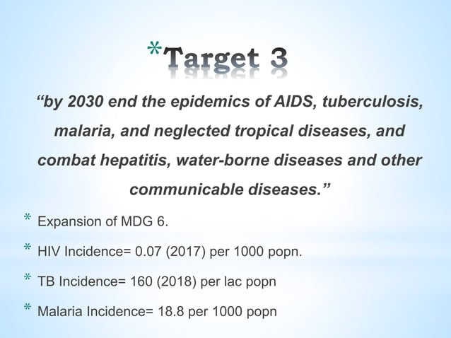 SDG (Sustainable Development Goals) Explained target 3 | PPTX | Women ...