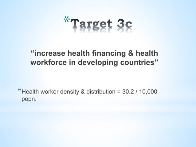 SDG (Sustainable Development Goals) Explained target 3 | PPTX | Women ...