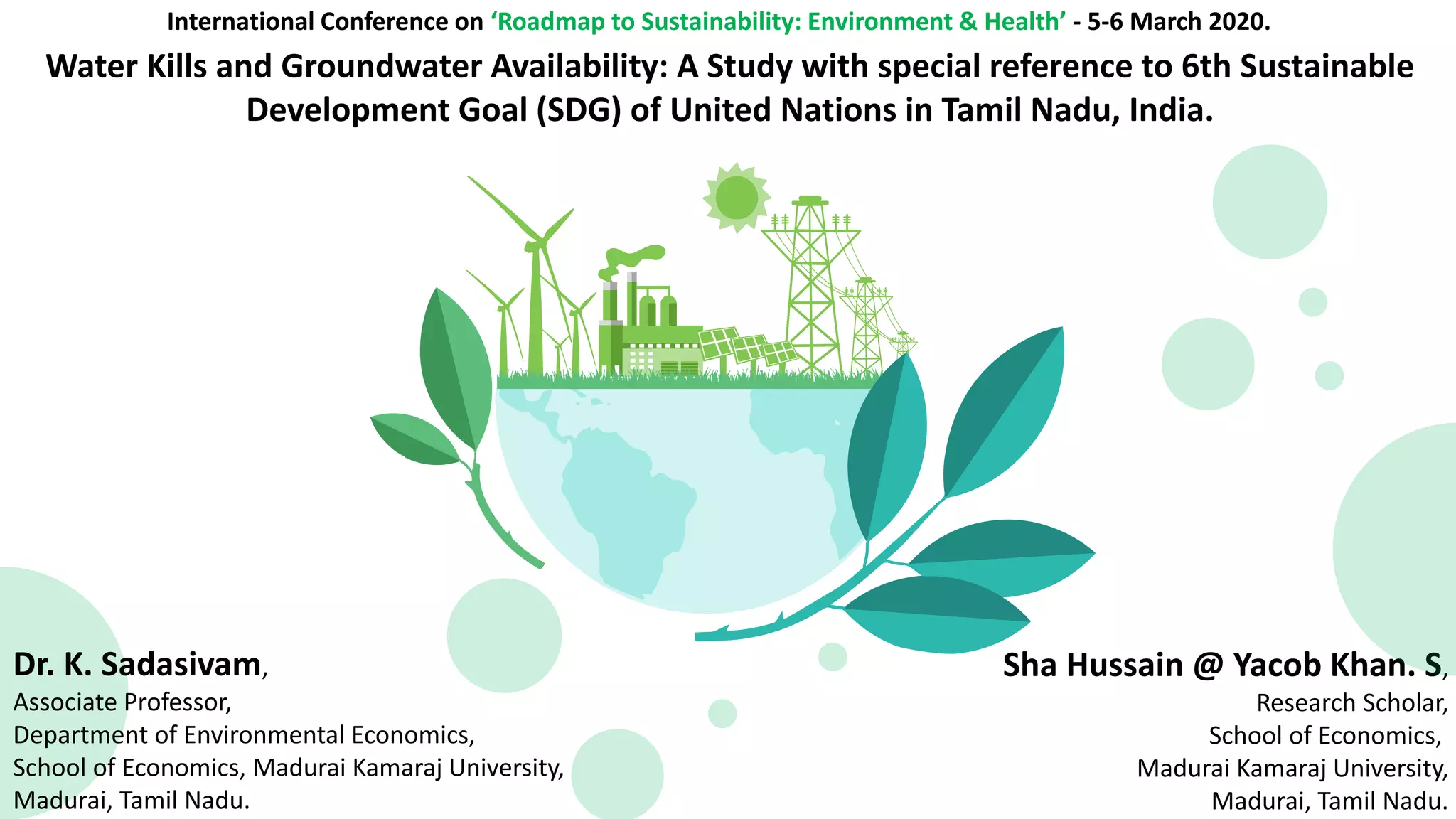 6th Sustainable development goal | PPT