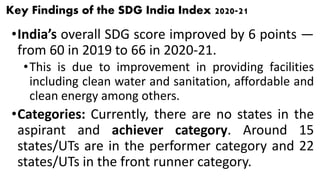 Sustainable Development Goals and Indian Economy | PPTX