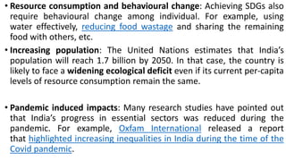 Sustainable Development Goals and Indian Economy | PPTX