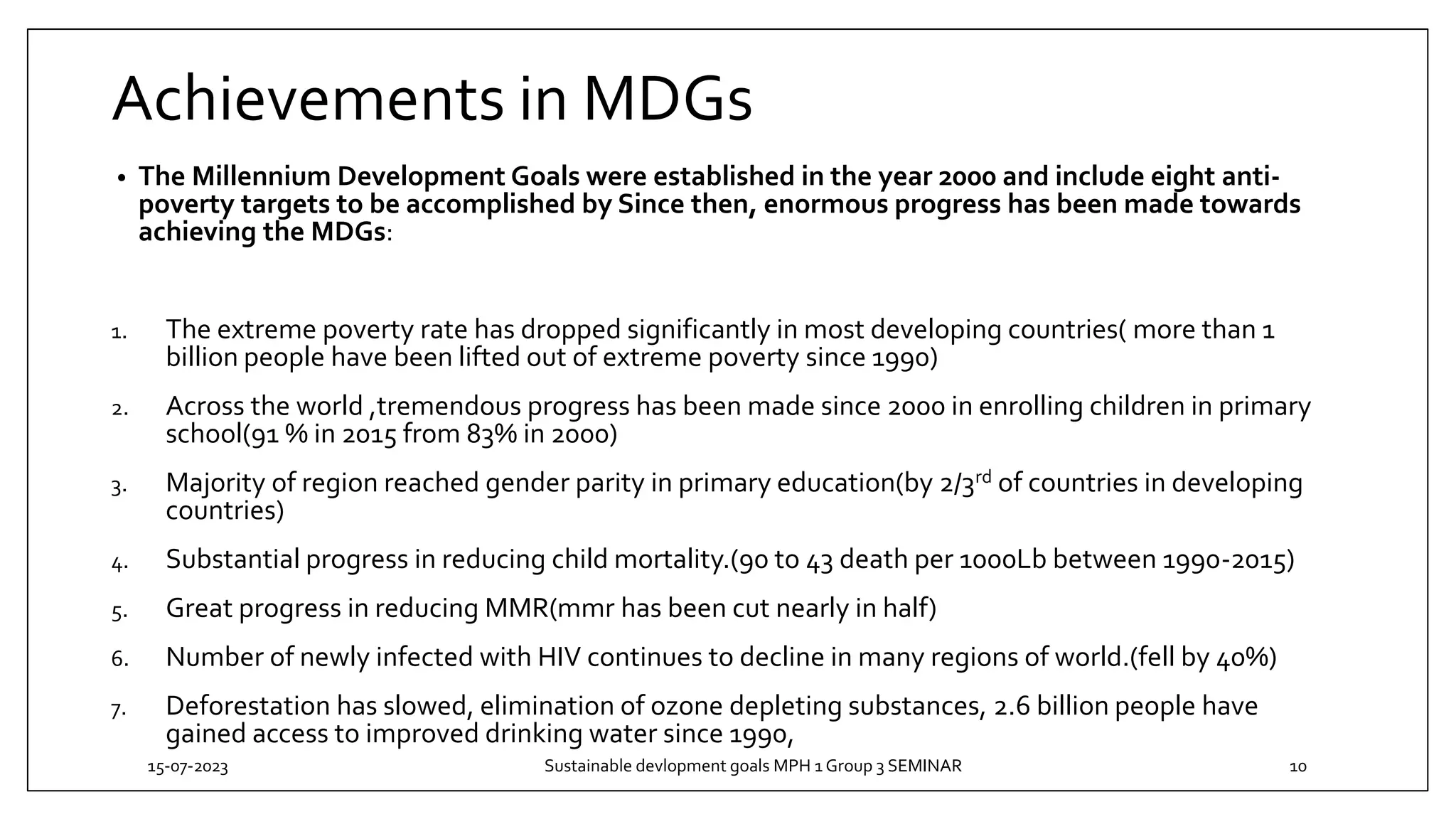 Sustainable development goals | PPTX