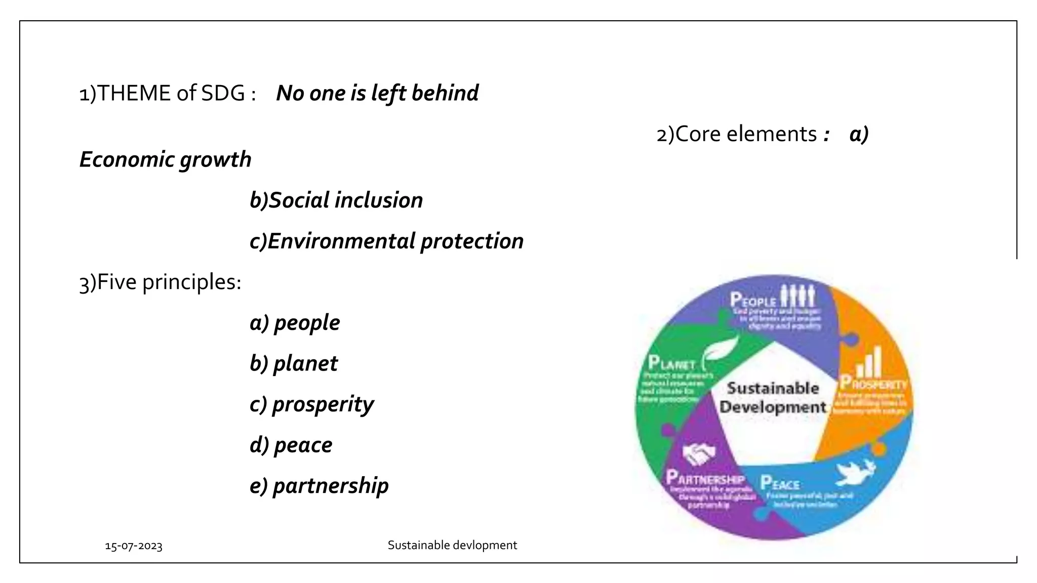 Sustainable development goals | PPTX