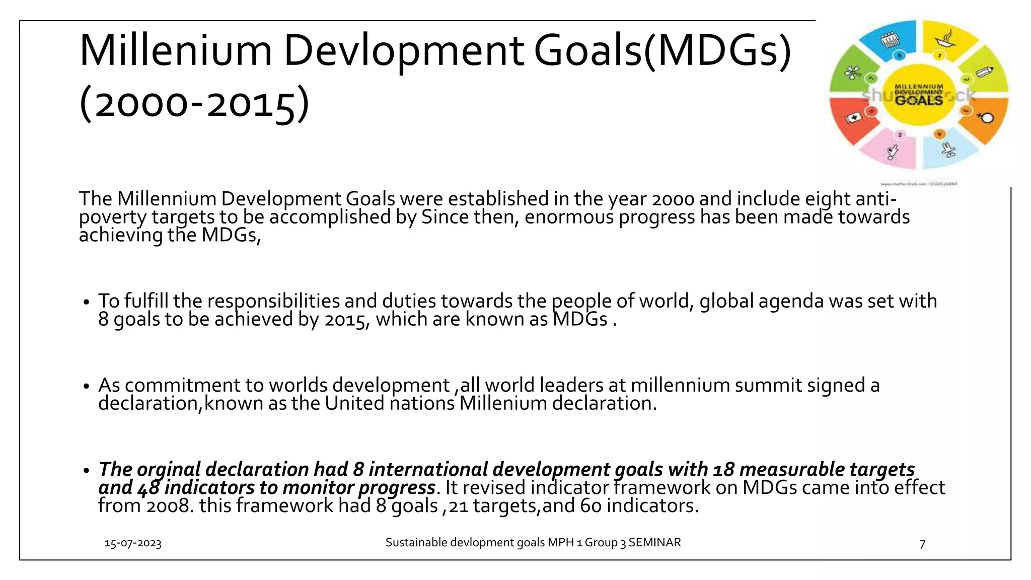 Sustainable development goals | PPTX