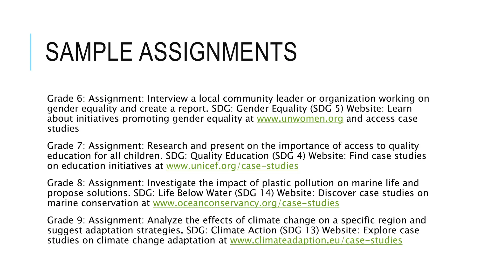 Integrating Sustainable Development Goals (SDGs) in School Education | PPTX