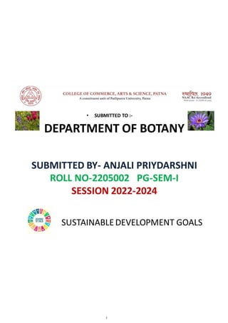 SDG (sustainable development goal) of government | PDF