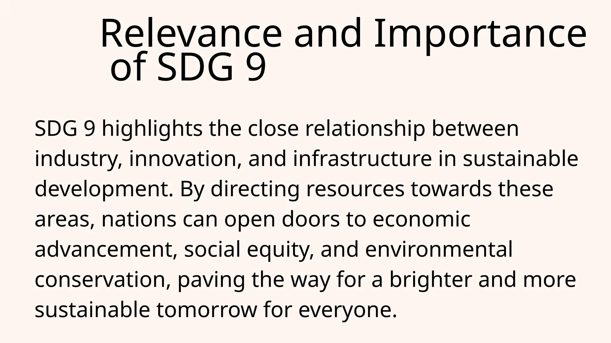 United Nation Sustainable Development Goal 9 | PPTX