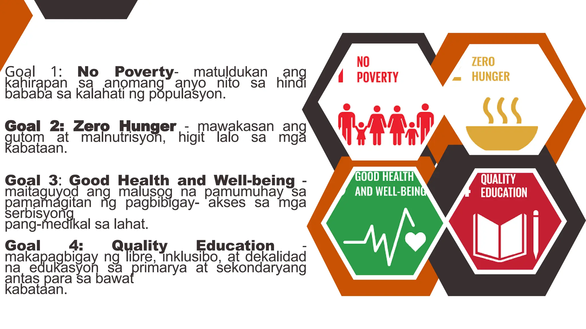 sustainable development goals likas kayang pagunald | PPTX