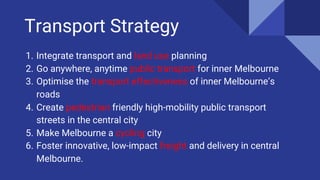 Sustainable Transportation in Melbourne | PDF