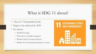 Sdg 11 presentation | PDF