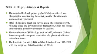 Sustainable Development Goals 12: Responsible Consumption and ...