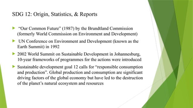 Sustainable Development Goals 12: Responsible Consumption and ...