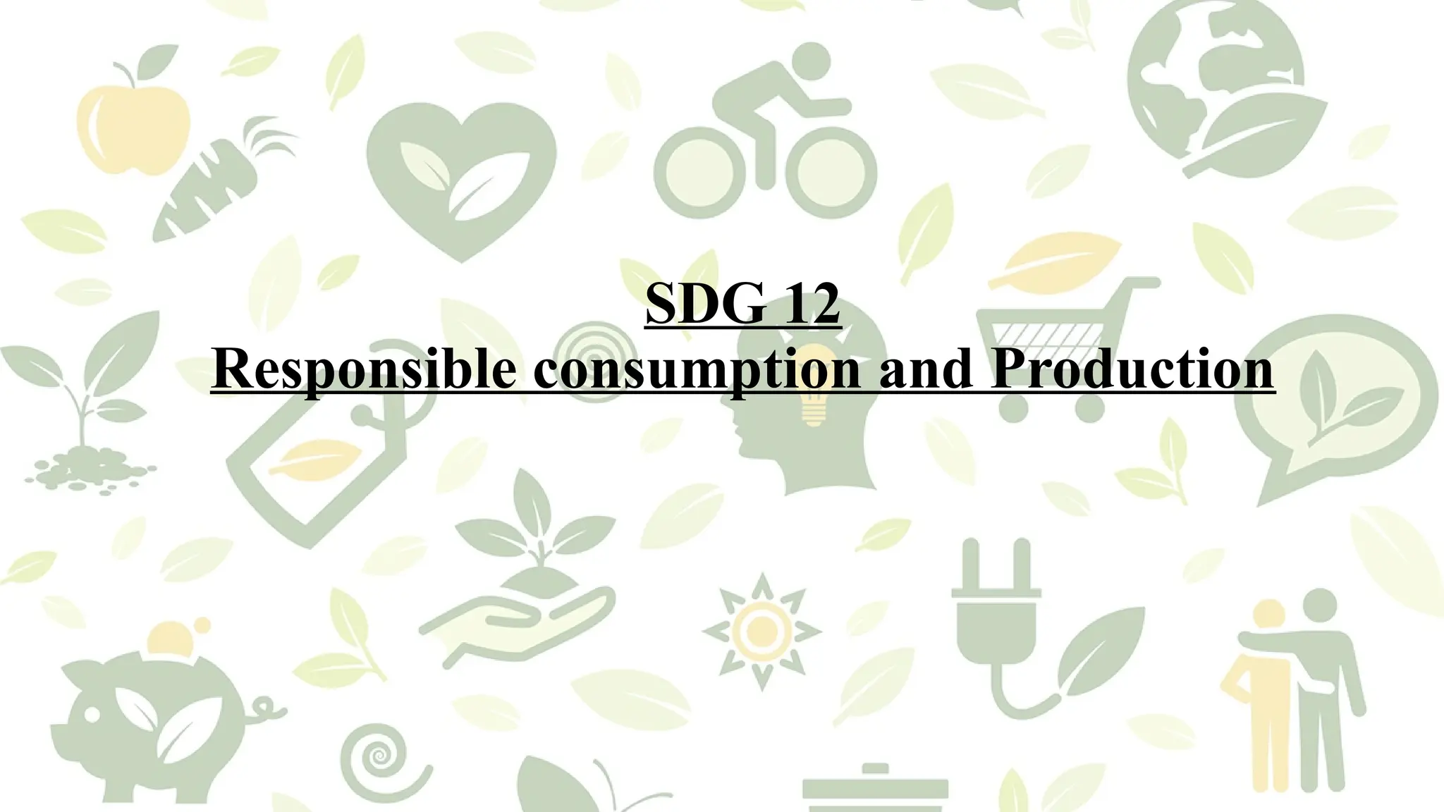 Sustainable development goals presentation | PPTX