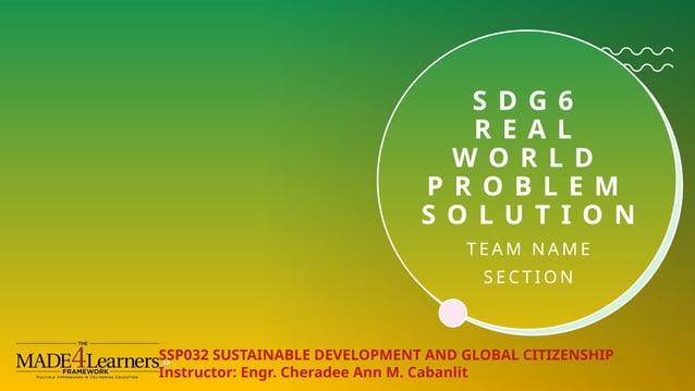 SDG6- sustainable development and global citizenship.pptx