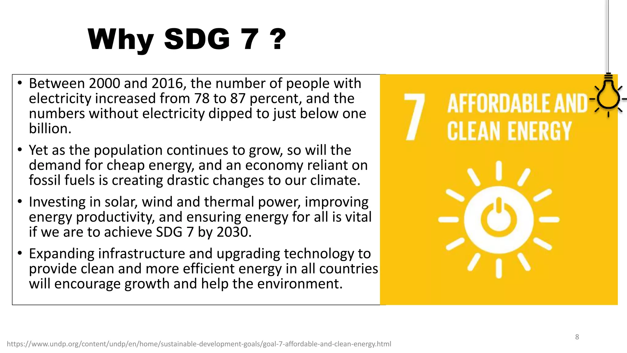 sustainable development goals no. 7 (sdg 7) clean and affordable energy ...
