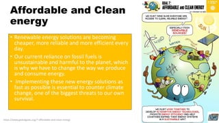 sustainable development goals no. 7 (sdg 7) clean and affordable energy ...