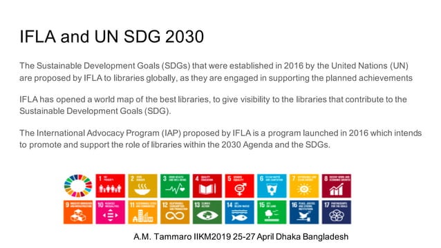 Sdg and libraries reshaping the education for the next generation | PPT