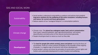 Sustainable Development Goals and Social Work | PPTX