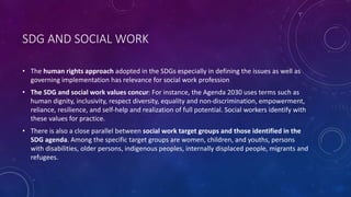 Sustainable Development Goals and Social Work | PPTX