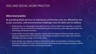 Sustainable Development Goals and Social Work | PPTX