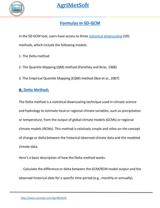 SD-GCM Formulas | PDF