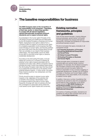Sdg compass guide - Guide For Business Action on the SDGs | PDF
