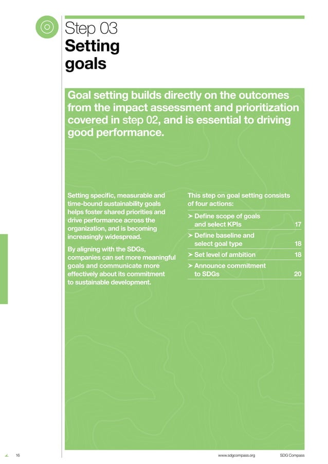 Sdg compass guide - Guide For Business Action on the SDGs | PDF | Business | Business and Finance