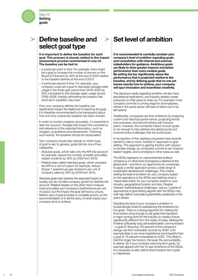 Sdg compass guide - Guide For Business Action on the SDGs | PDF ...