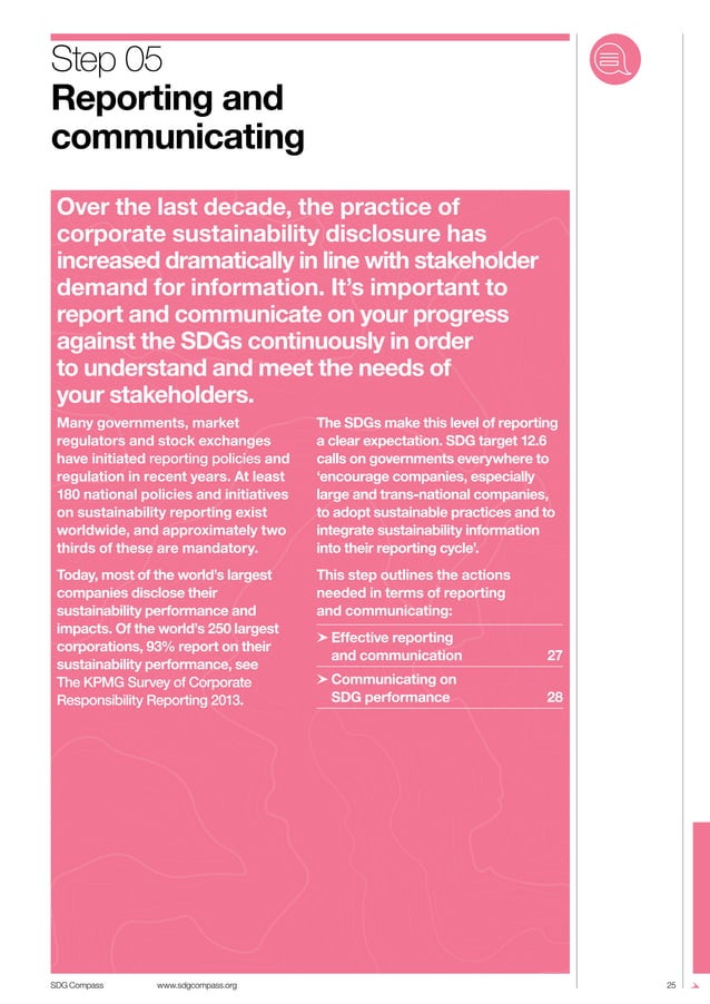 Sdg compass guide - Guide For Business Action on the SDGs | PDF | Business | Business and Finance